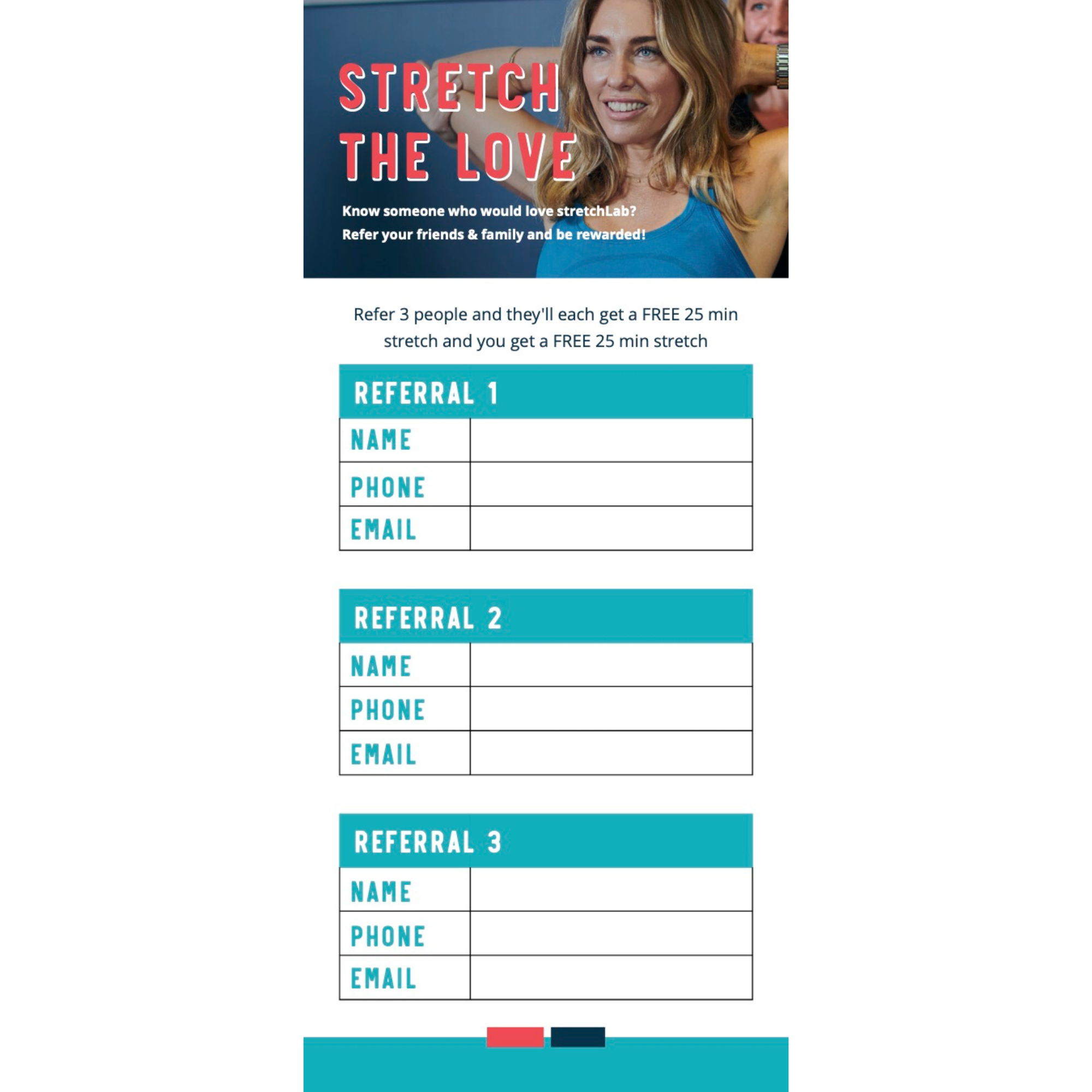 Stretch The Love Referral Pad – StretchLab Australia